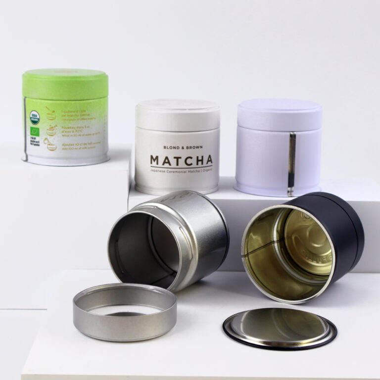 Matcha Tin Container Wholesale | Custom Size & Pattern - TINSPKG