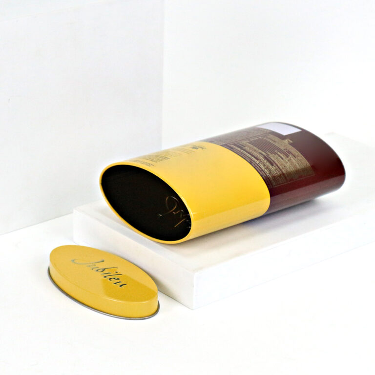 Custom Oval Tin Can - Slip Lid, 115X56XH163.5mm - TINSPKG