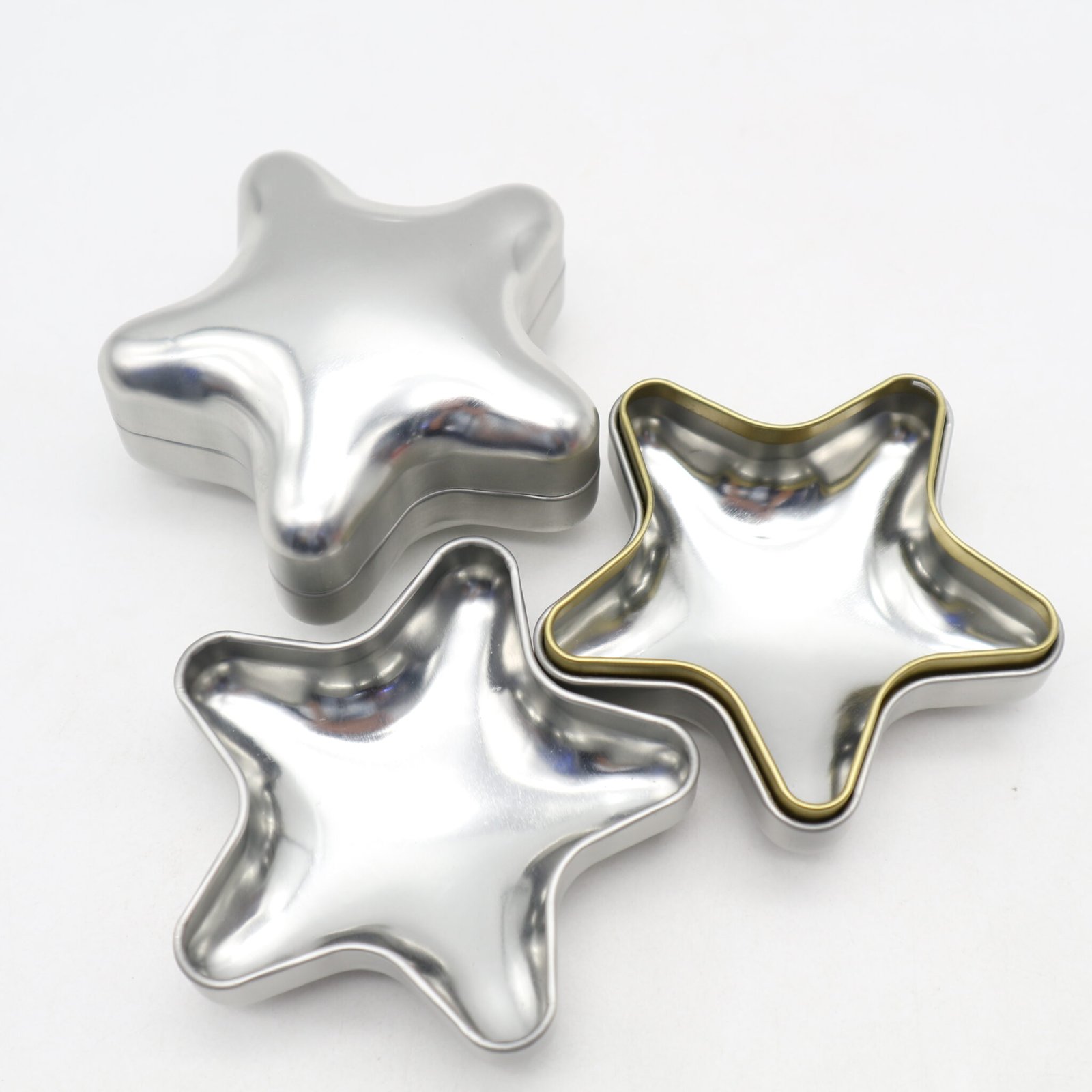 Star Shaped Tin Box - Slip Lid, 93x90x51mm - TINSPKG