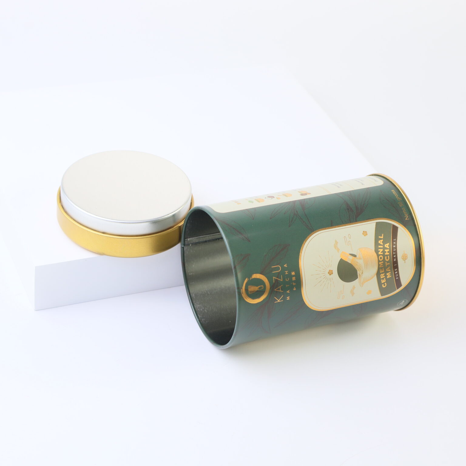 Matcha Tin Container Wholesale | Custom Size & Pattern - TINSPKG